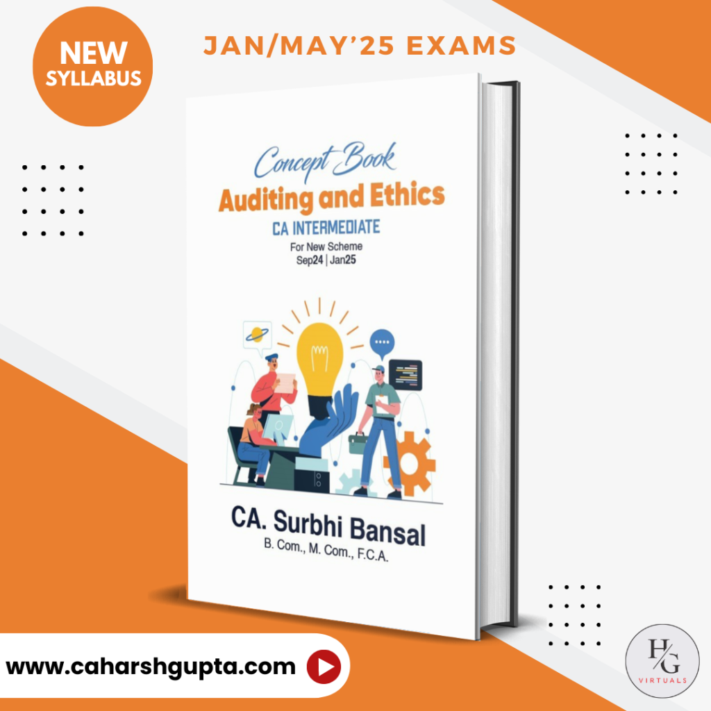 Concept Book-Auditing & Ethics-CA Surbhi Bansal | May/Sep'25 - CA Harsh ...
