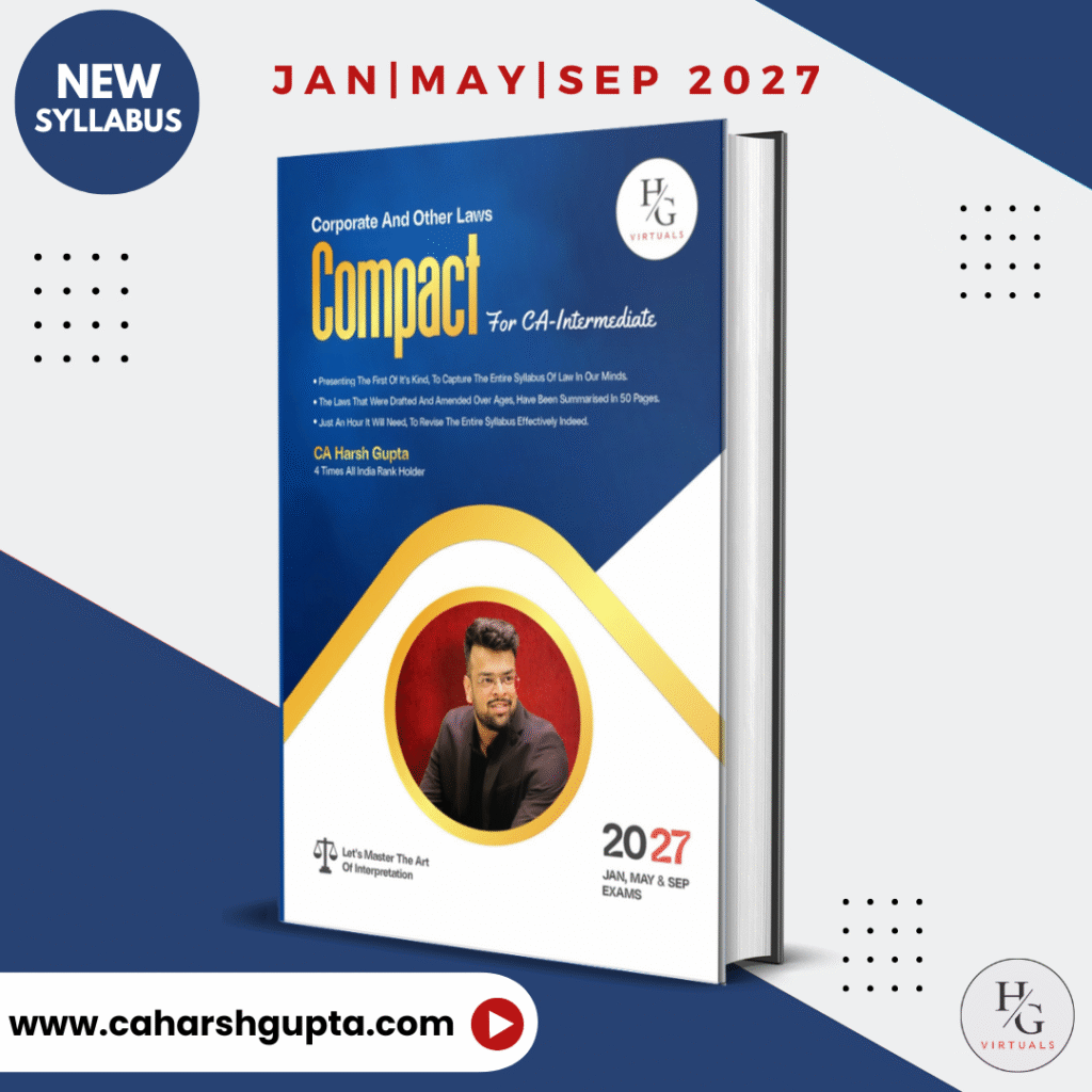 Compact Book - CA Inter - CA Harsh Gupta