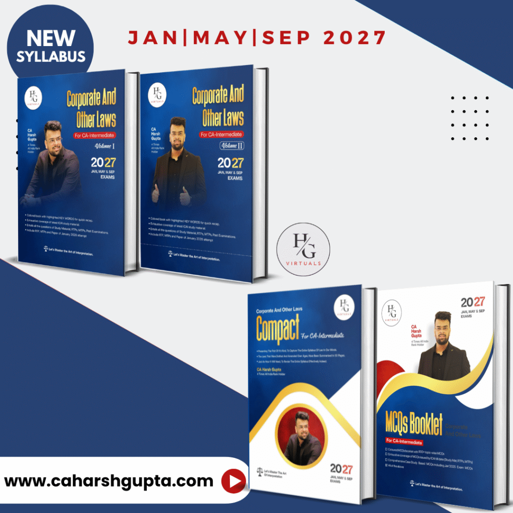Set of 4 books | Vol(1&II)+ Compact+ MCQ - CA Harsh Gupta